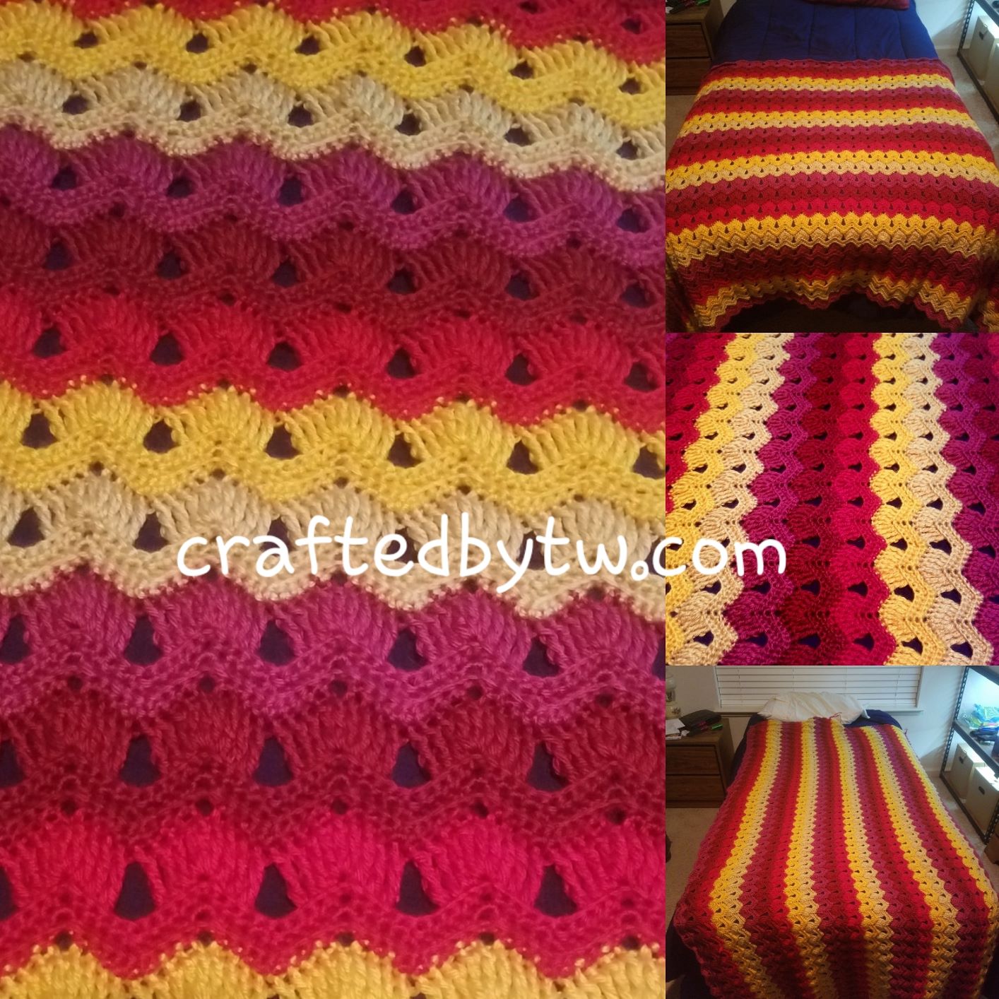 Long Shell Chevron Stitch - The Blog of Teresa